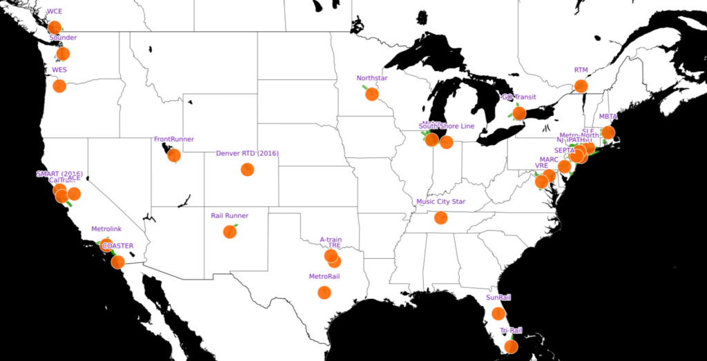 Commuter Rail Systems in North America — Transit Mobility Program